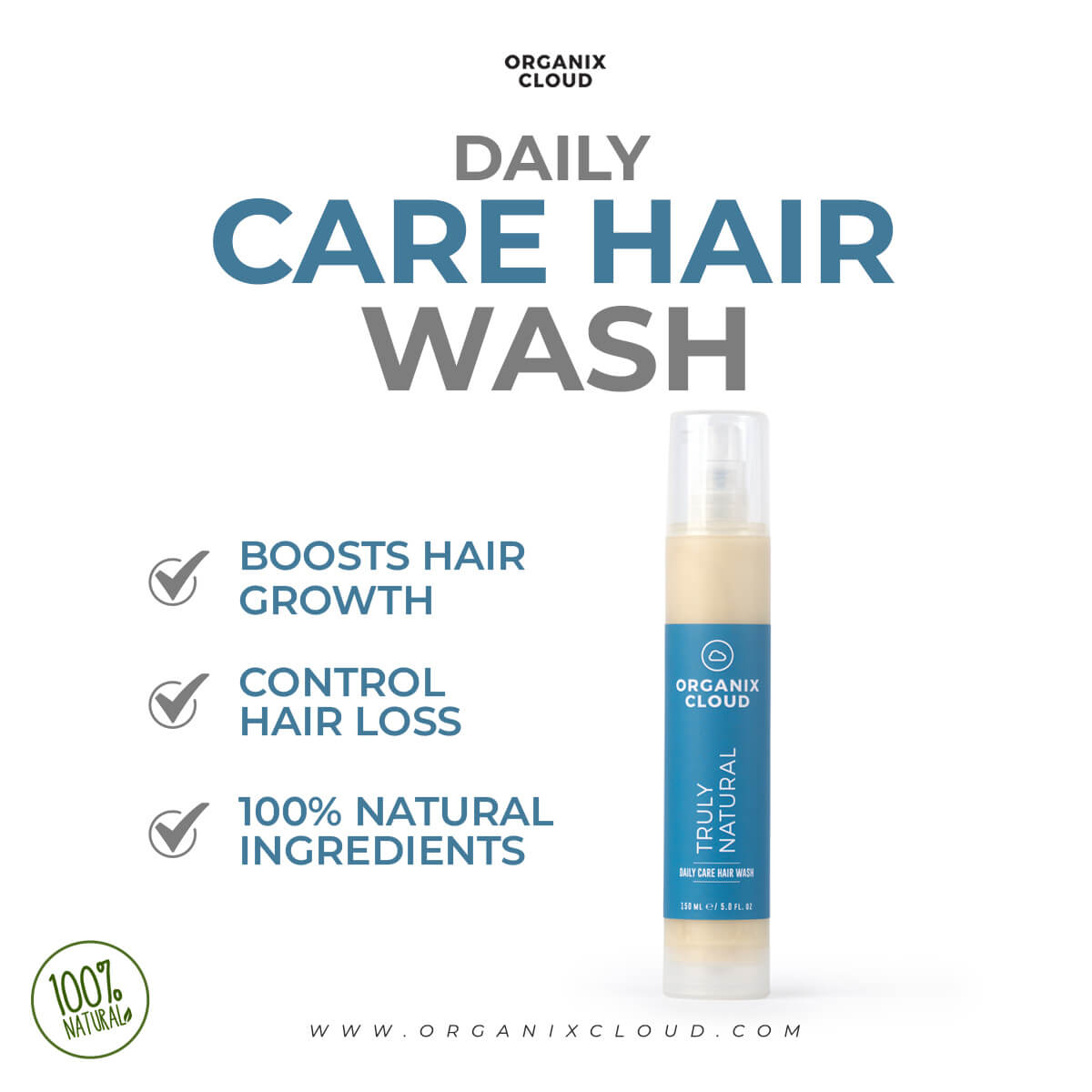Daily Care Hair Wash - Shampoo 150 ML – organixcloud